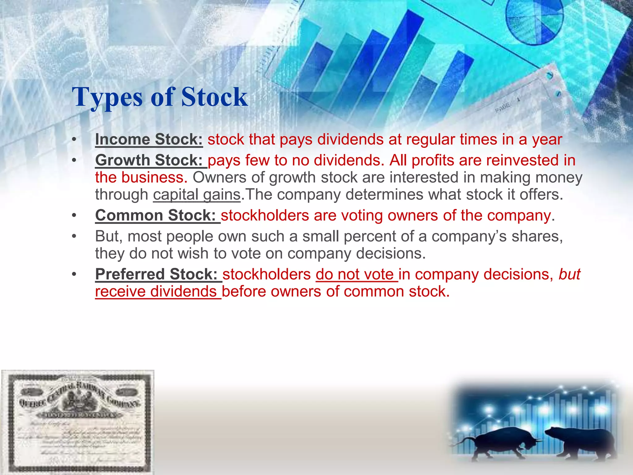 Stock market Basics | PPTX | Stocks and Bonds | Personal Investing