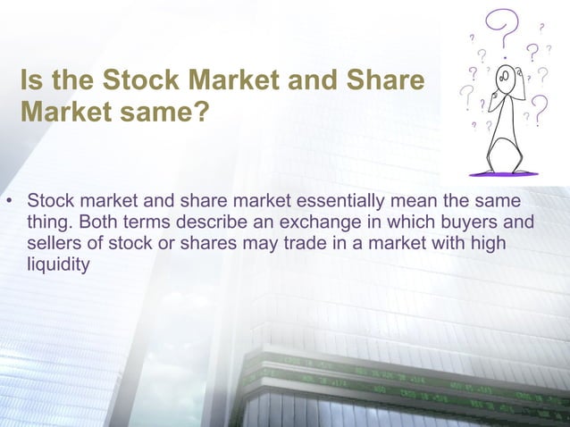 Stock market presentation | PPT