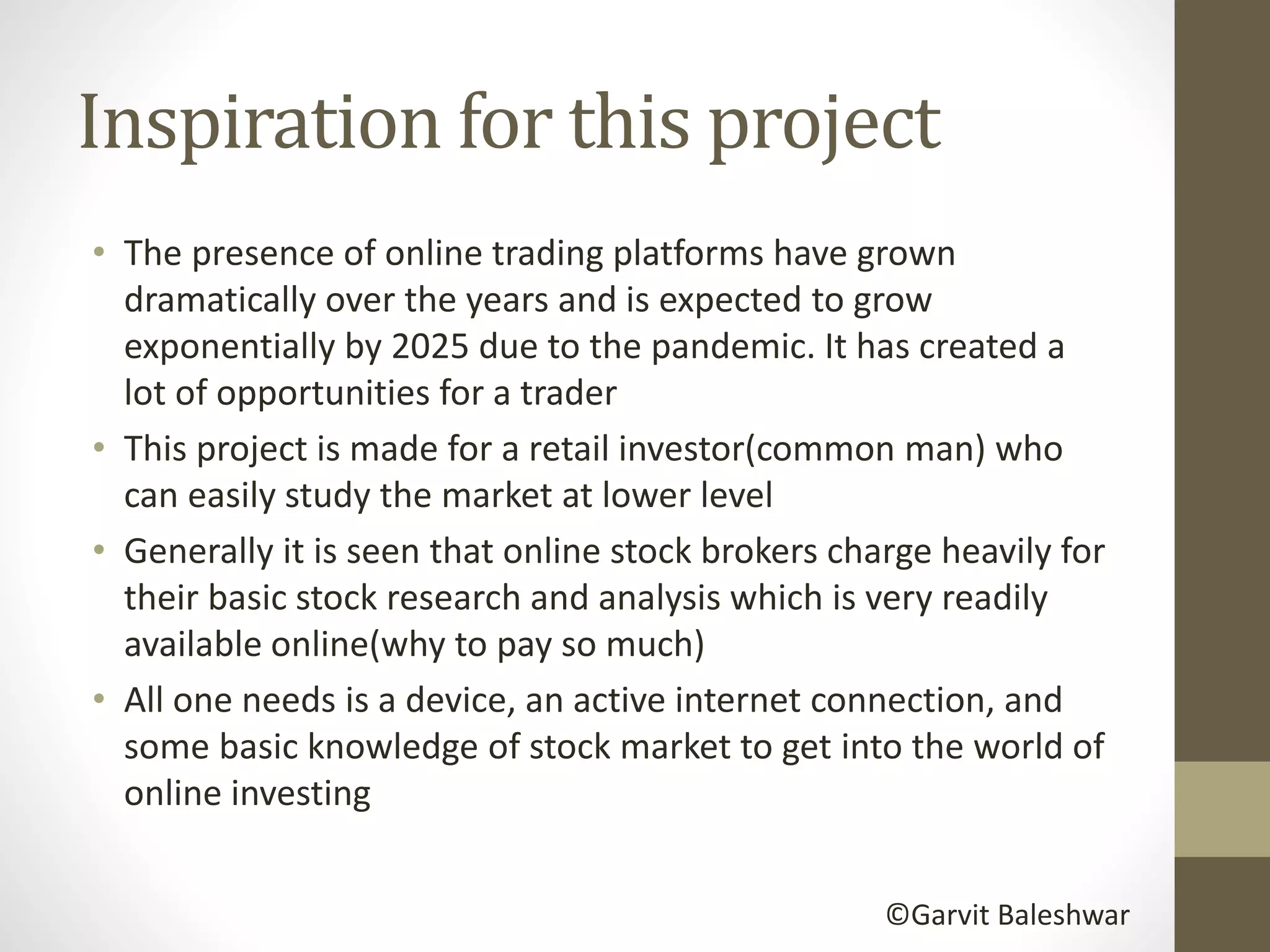 Stock market project | PPTX