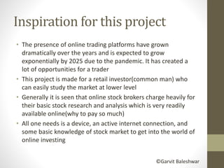 Stock market project | PPTX