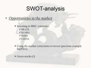 Stock market evolution | PPTX