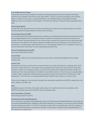 Stock market terms | PDF