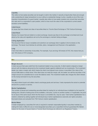 Stock market terms | PDF