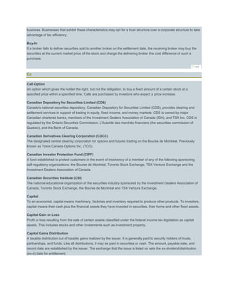 Stock market terms | PDF