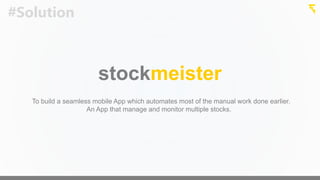Stockmeister Product Deck | PPT