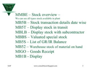 Stock overview | PPT