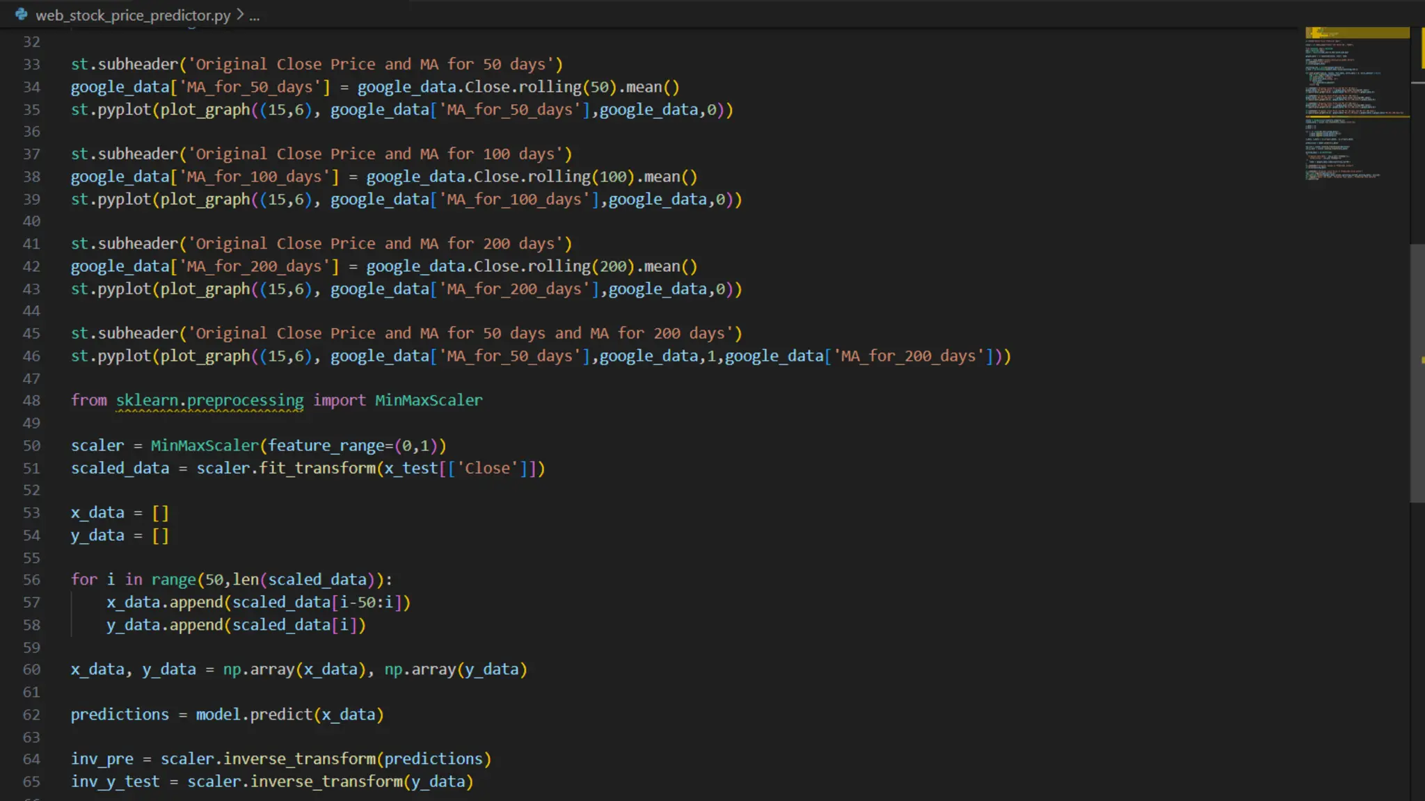 stock price prediction using machine learning | PPTX
