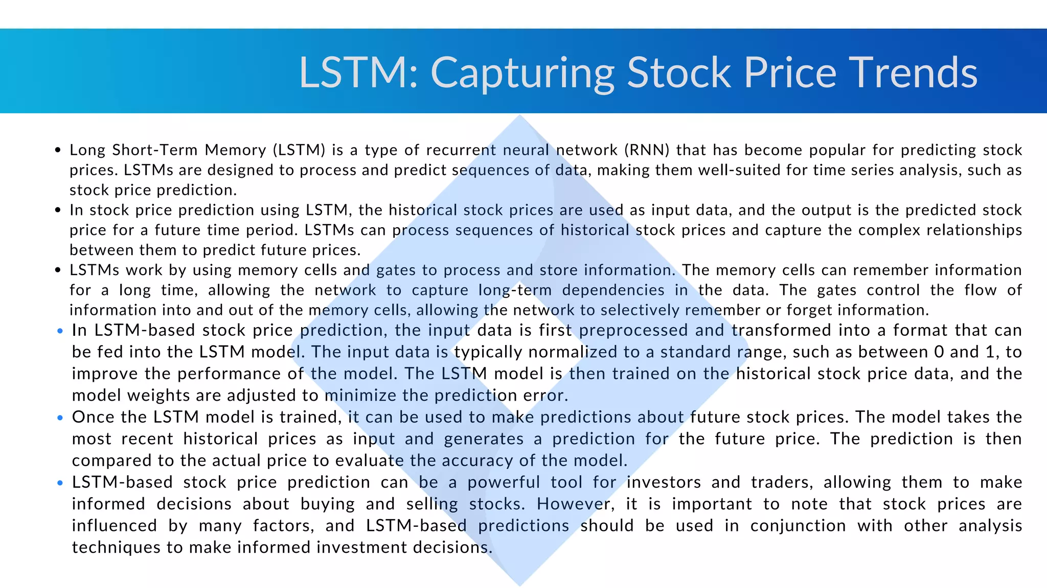 Stock price prediction using stock eod of day price | PDF