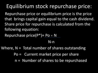 Stock repurchase | PPTX