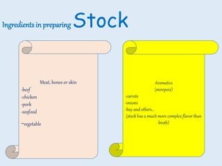 Stocks soup-and-sauces (1) | PPTX