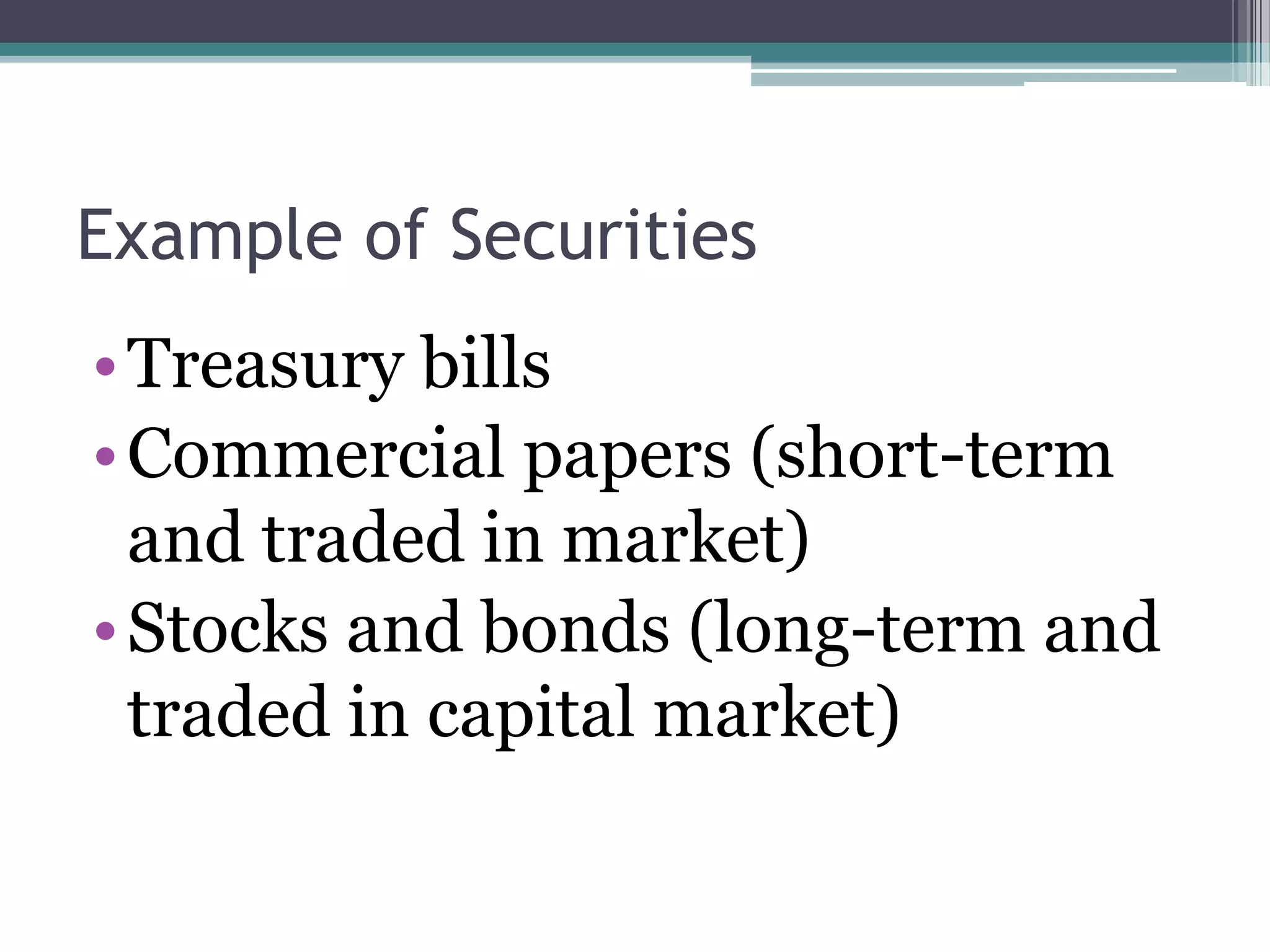 Stocks and bonds | PPTX