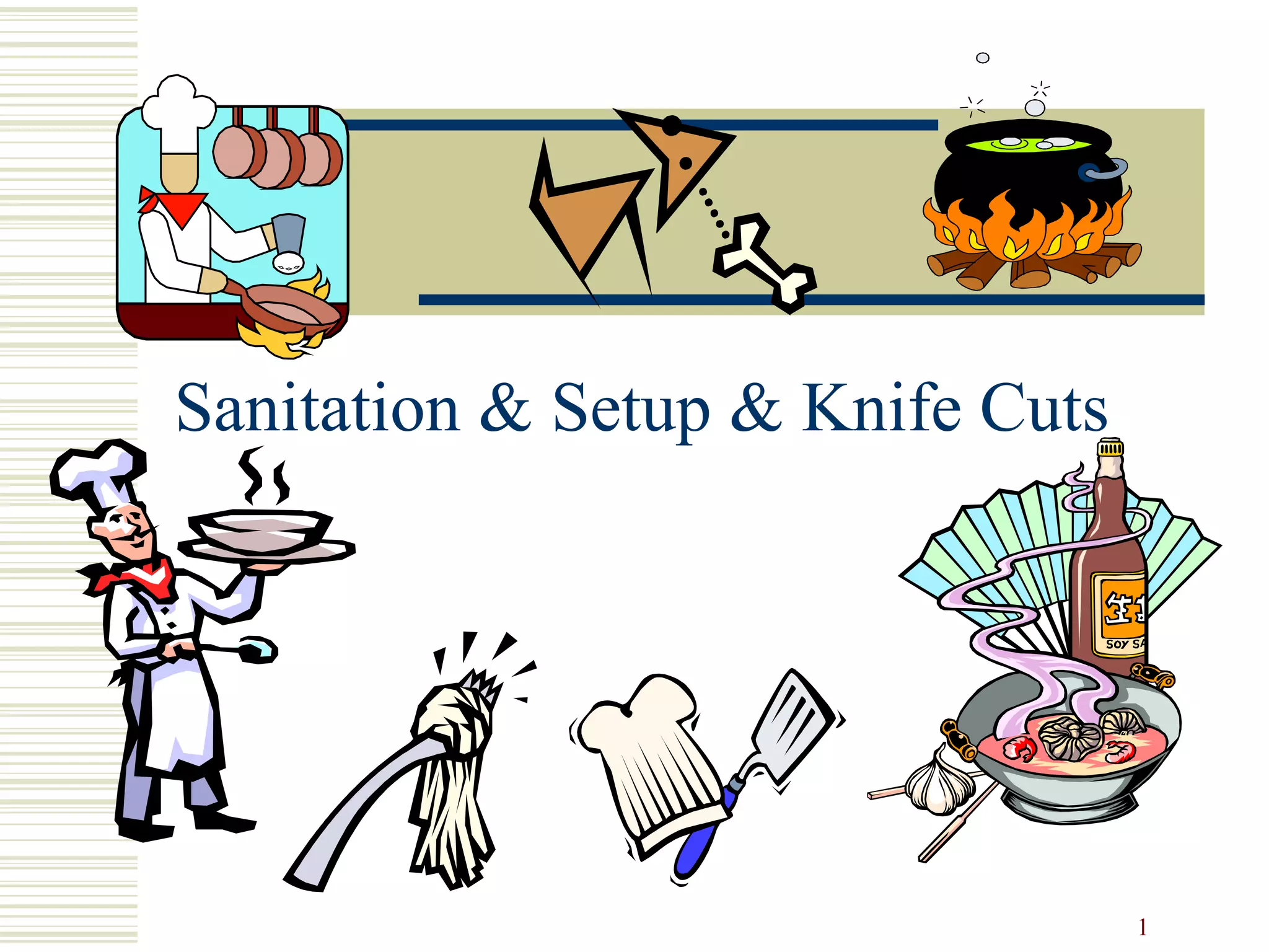 Sanitation, Setup & Knife Skills | PPT