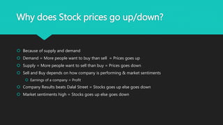 Stock Market for Beginners | PPT