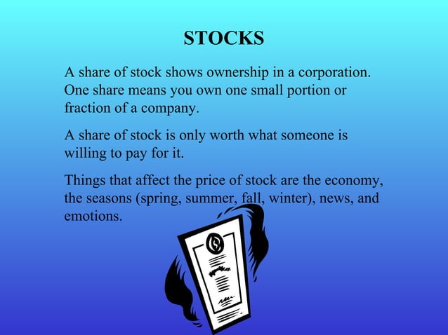 Stocks & bonds | PPT