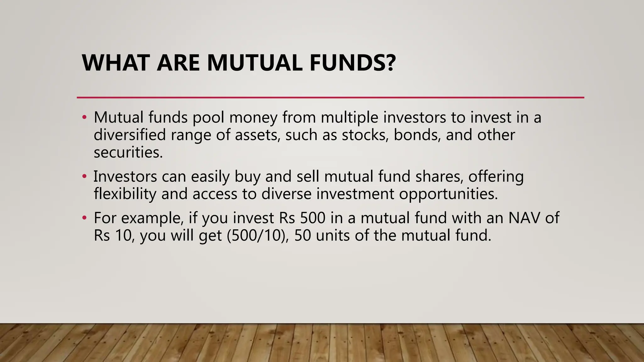 Introduction to Stocks, Bonds, Mutual funds | PPTX