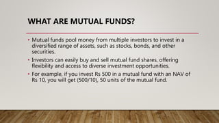 Introduction to Stocks, Bonds, Mutual funds | PPTX
