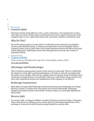 Stock split | DOCX