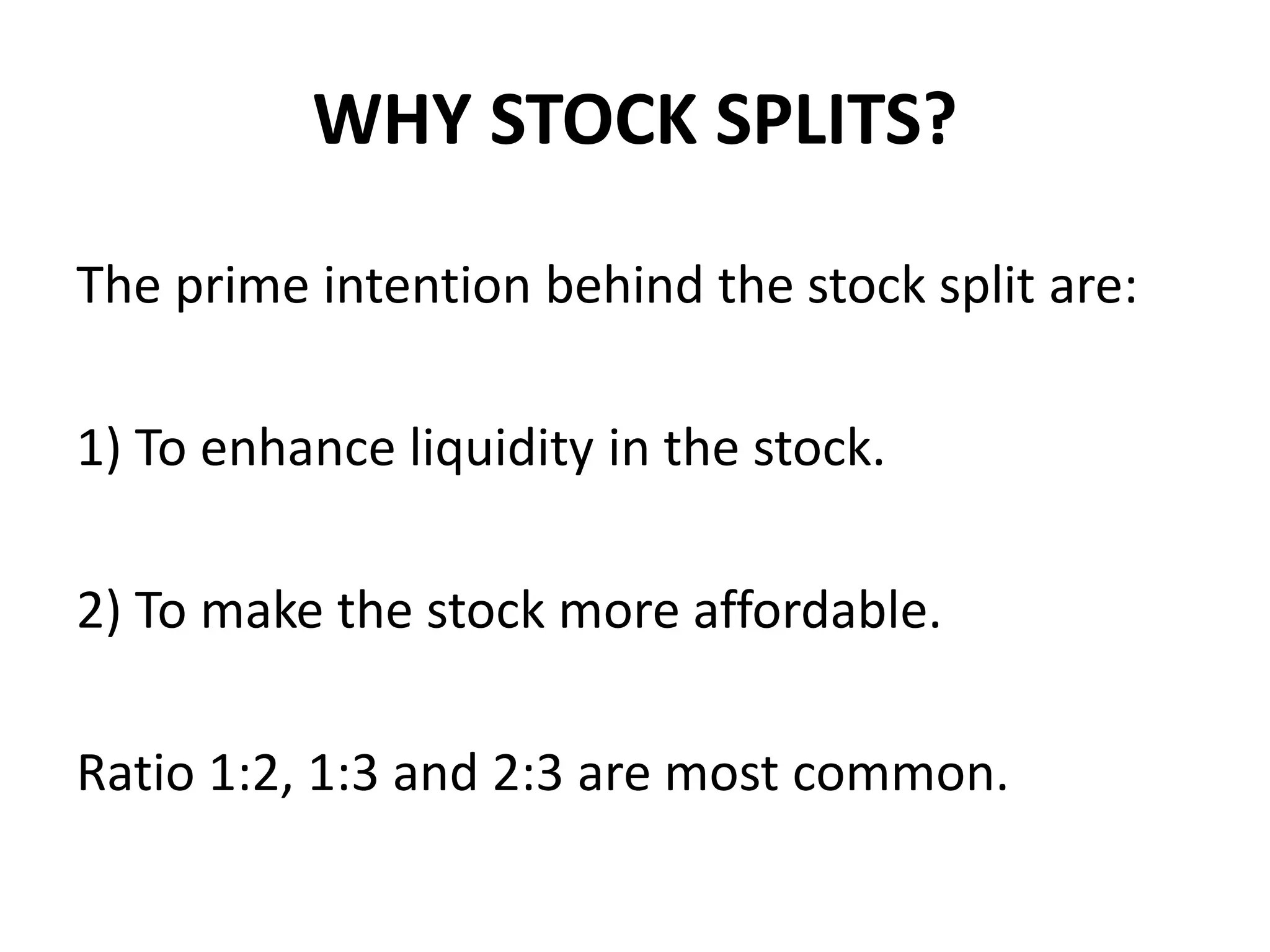 Stock split | PPTX