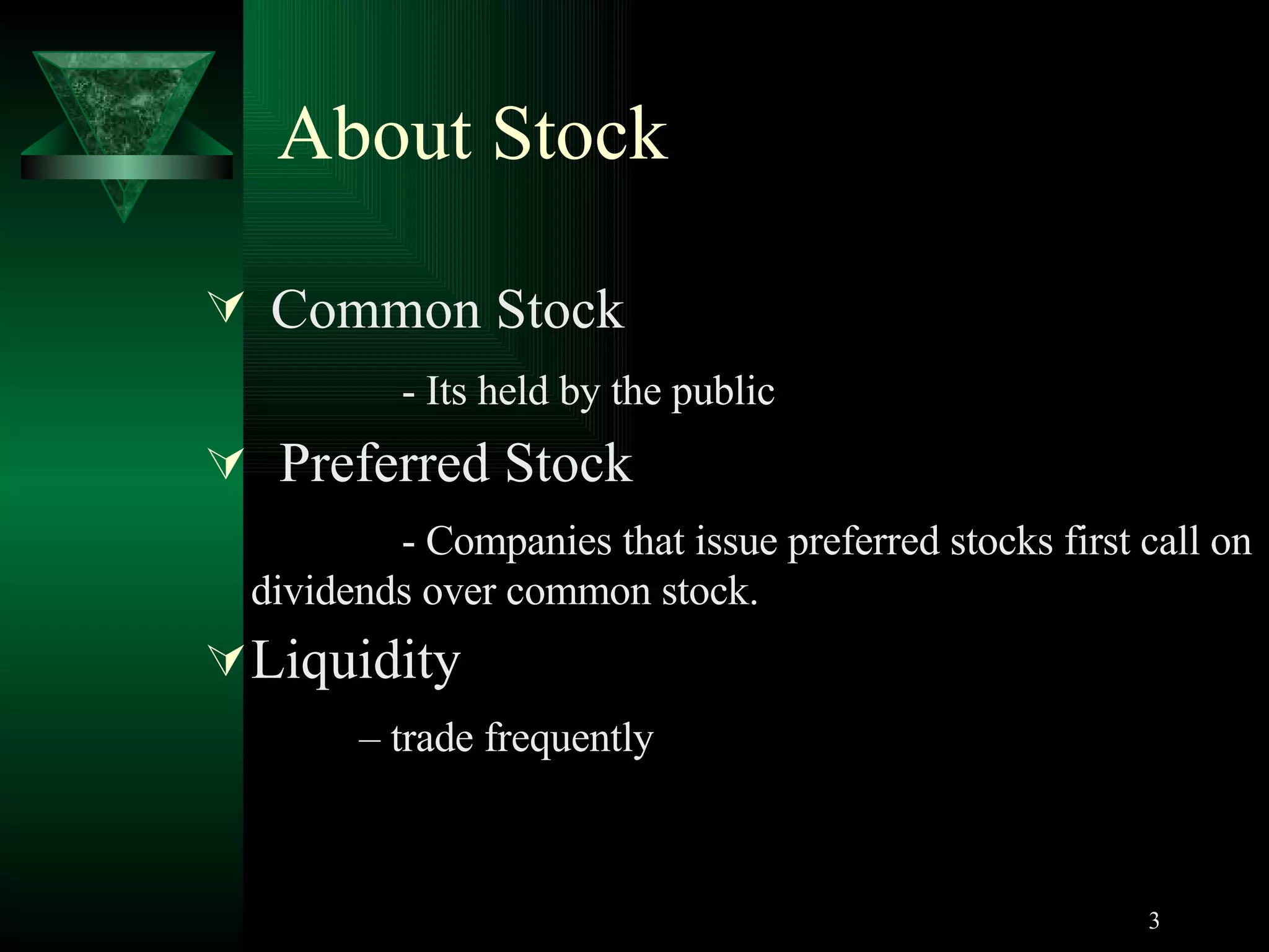 An Introduction to Stock market Investment | PPT