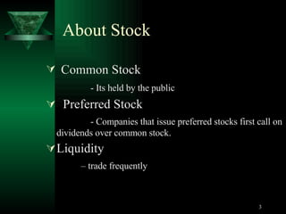 An Introduction to Stock market Investment | PPT