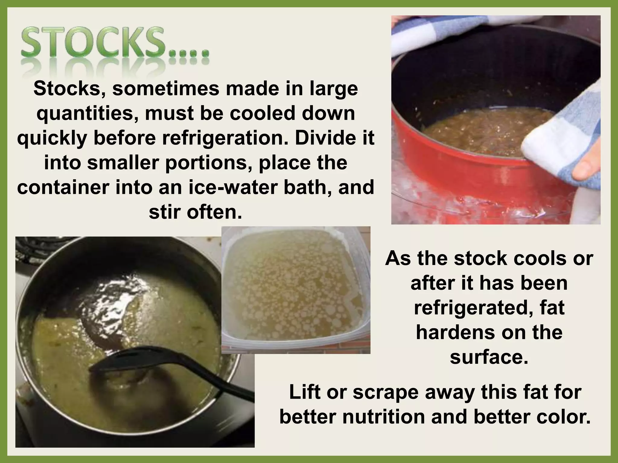 Stocks, soups and sauces | PPTX