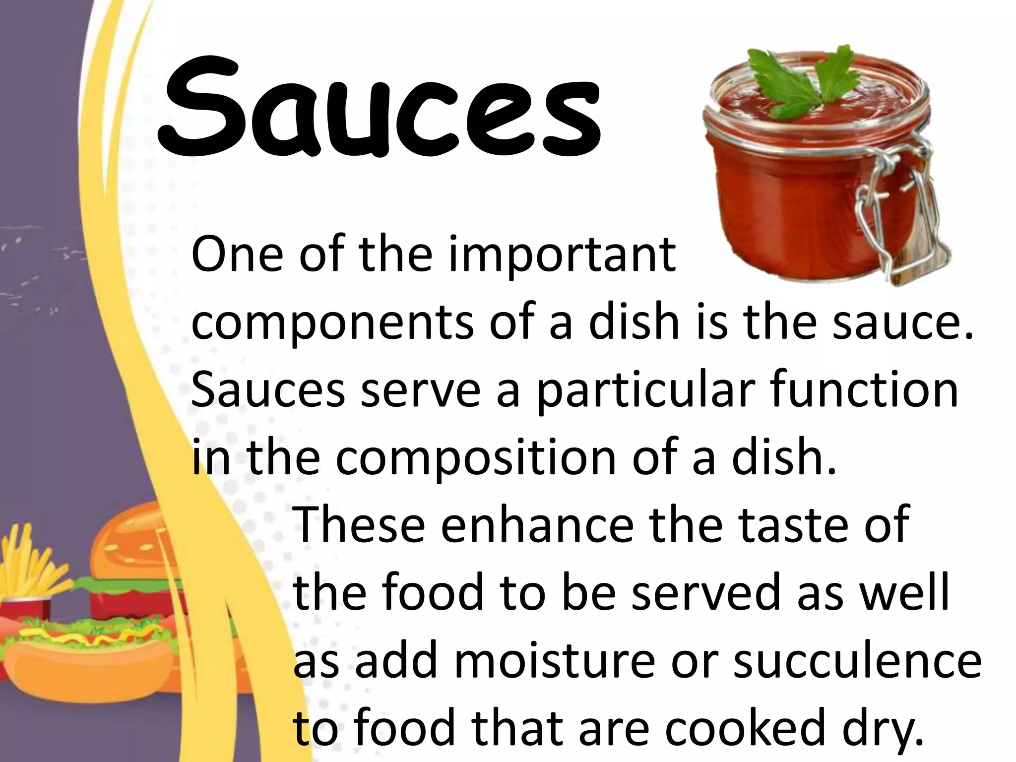 Stocks, soups and sauces | PPTX
