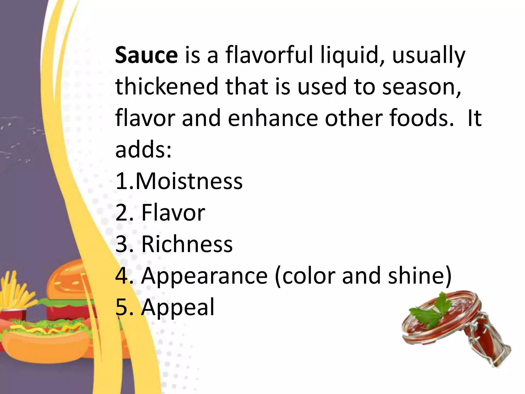 Stocks, soups and sauces | PPTX