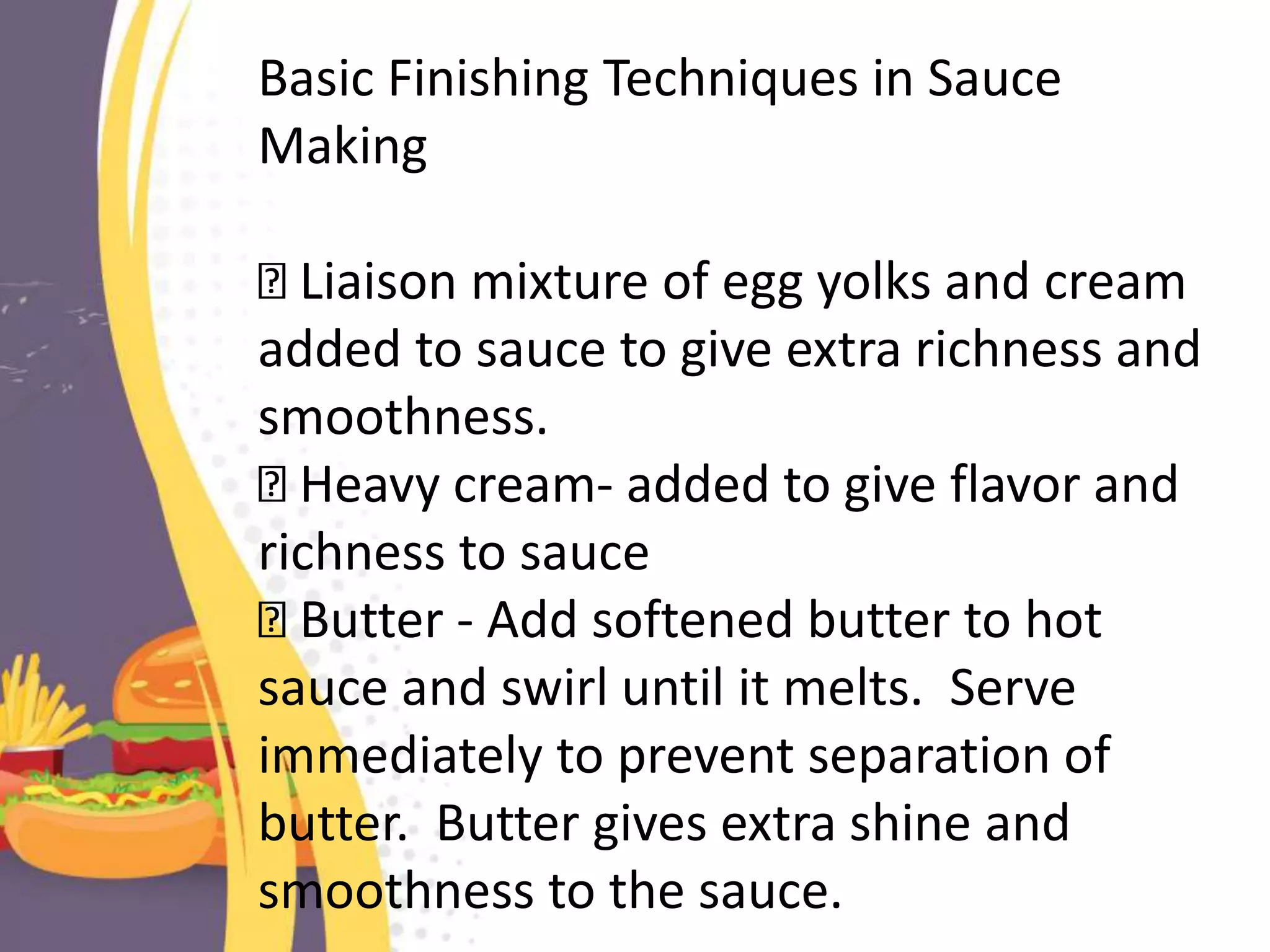 Stocks, soups and sauces | PPTX