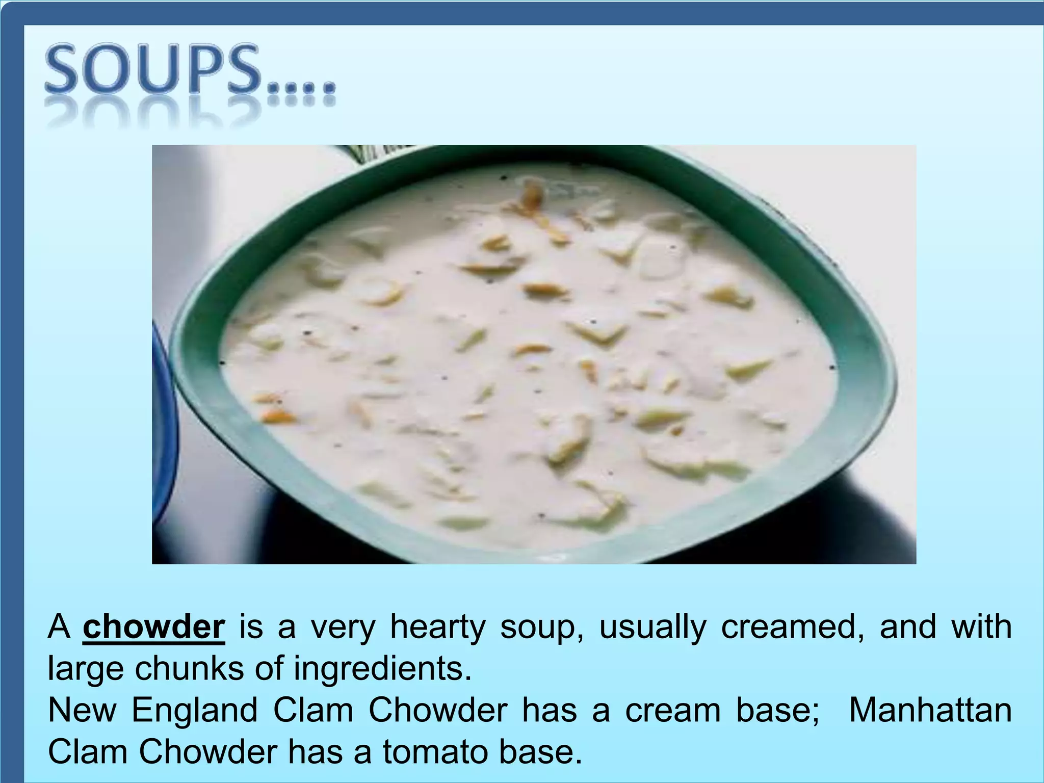 Stocks, soups and sauces | PPTX