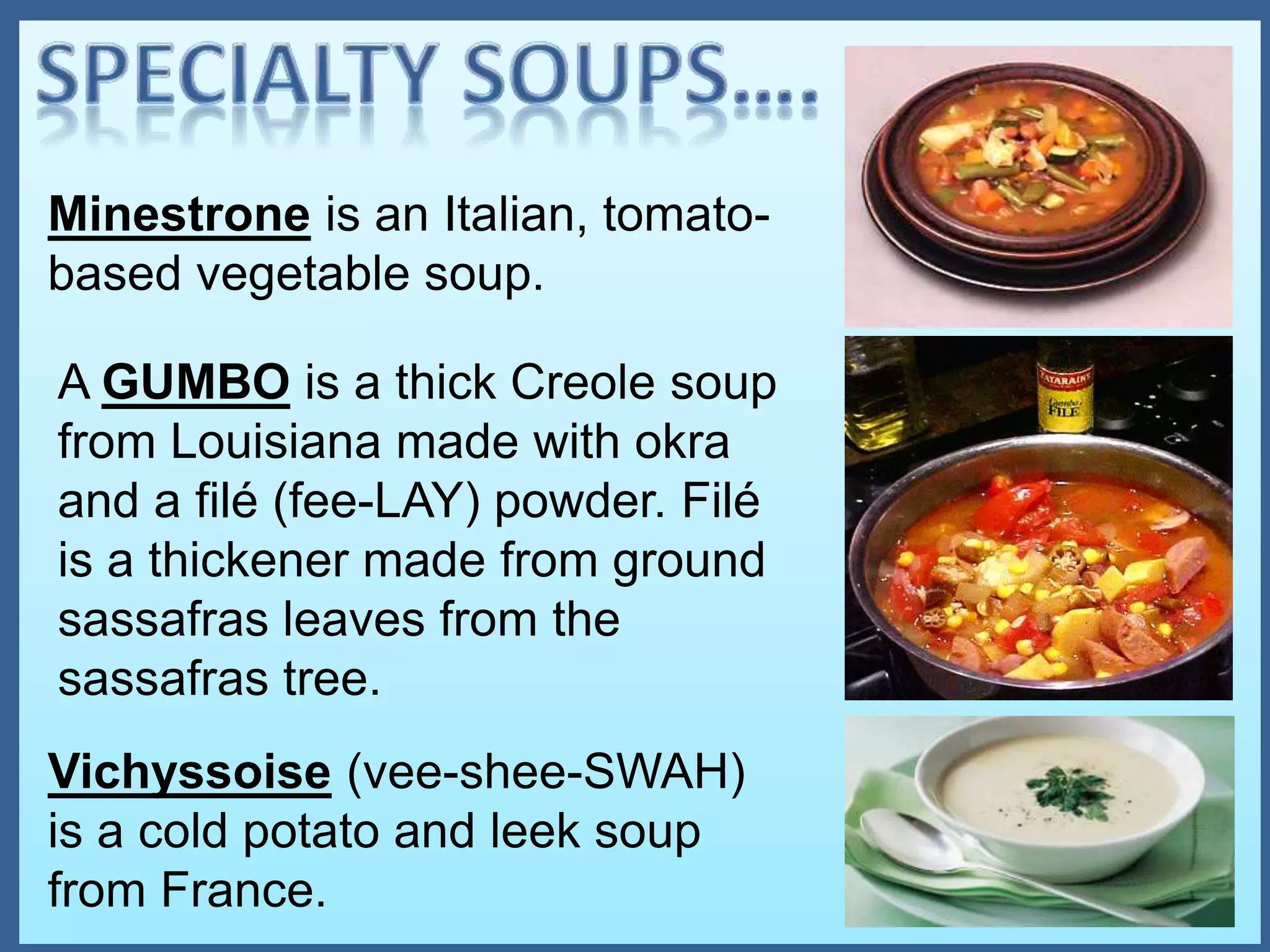 Stocks, soups and sauces | PPTX