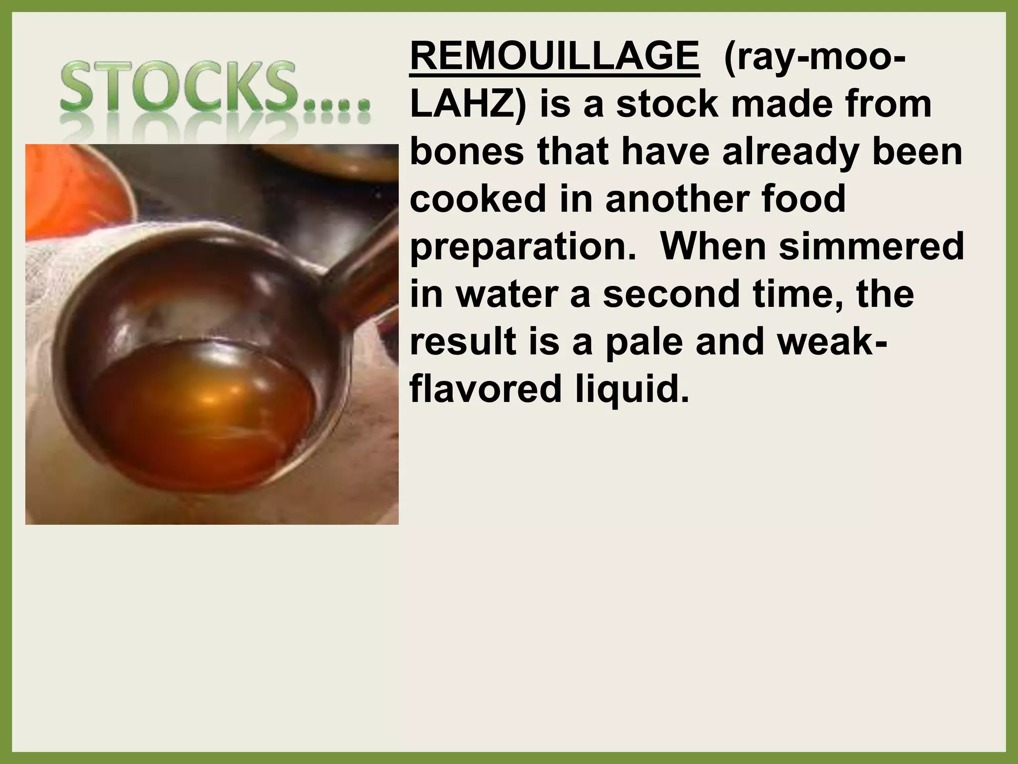 Stocks, soups and sauces | PPTX