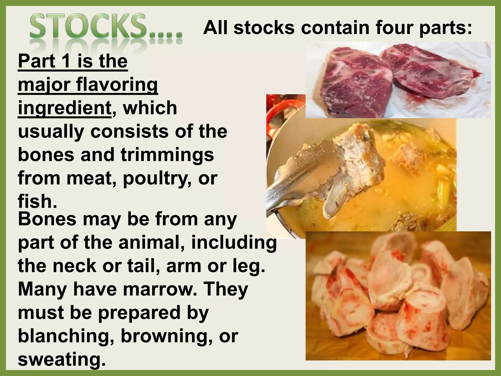 Stocks, soups and sauces | PPTX