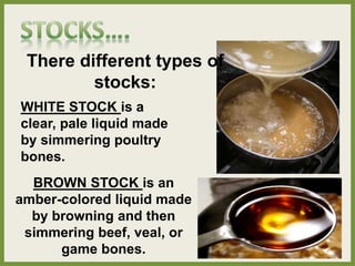 Stocks, soups and sauces | PPTX