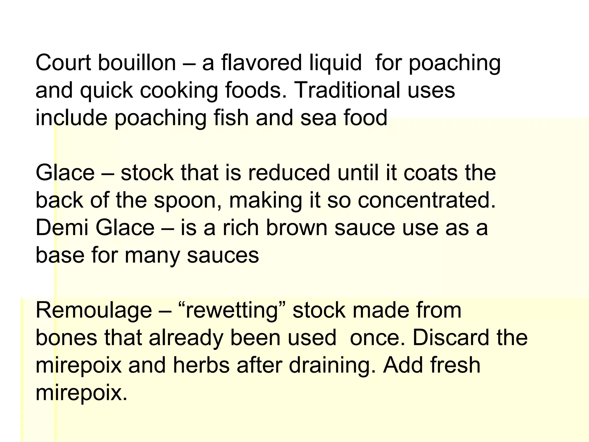 Stocks, soups & sauces (revised) | PPT