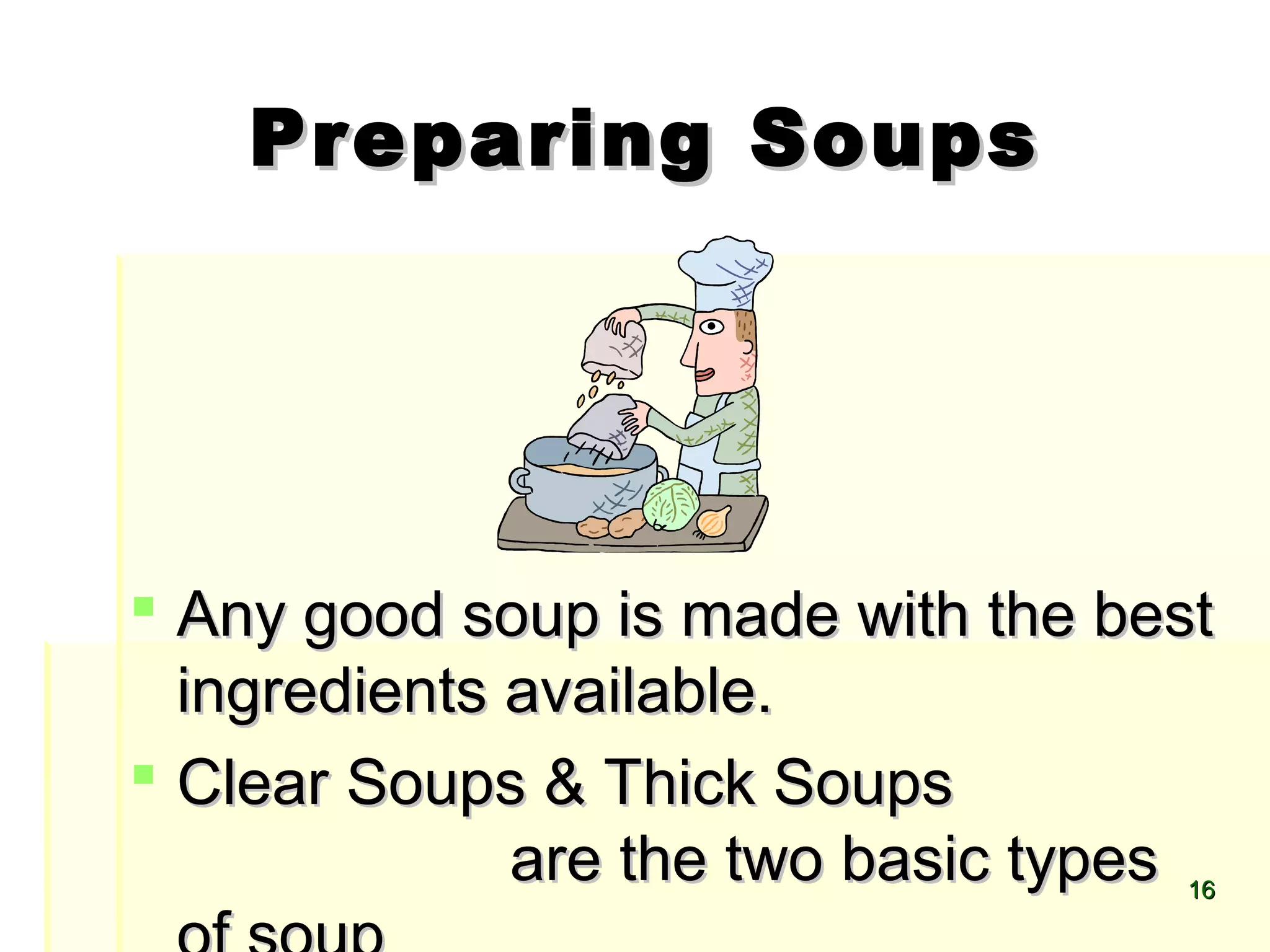 Stocks, soups & sauces (revised) | PPT
