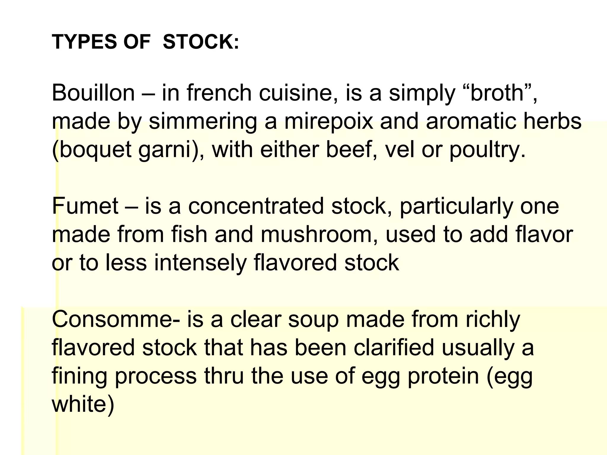 Stocks, soups & sauces (revised) | PPT