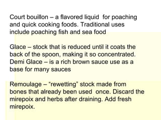 Stocks, soups & sauces (revised) | PPT