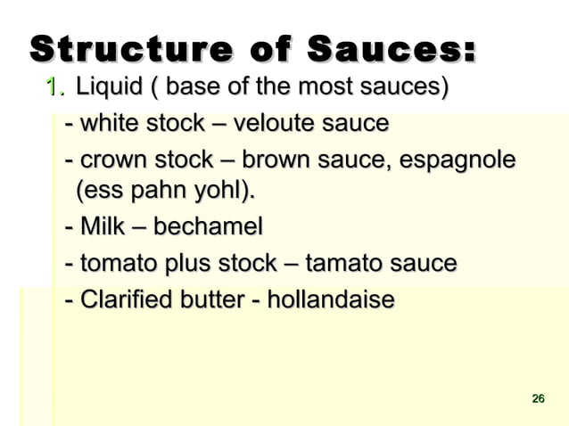 Stocks, soups & sauces (revised) | PPT