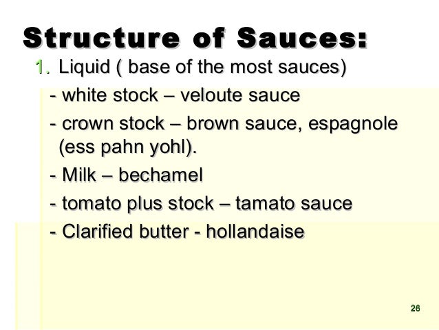 Diagram Leading Derivative Sauces Sauce