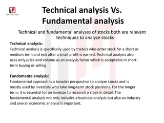Stock technical analysis | PPTX