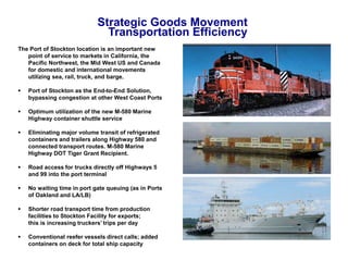 Stockton Port Cold Terminal 07012012x | PDF