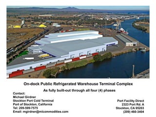 Stockton Port Cold Terminal 07012012x | PDF