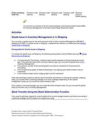Stock transfer using stock transport order | DOCX