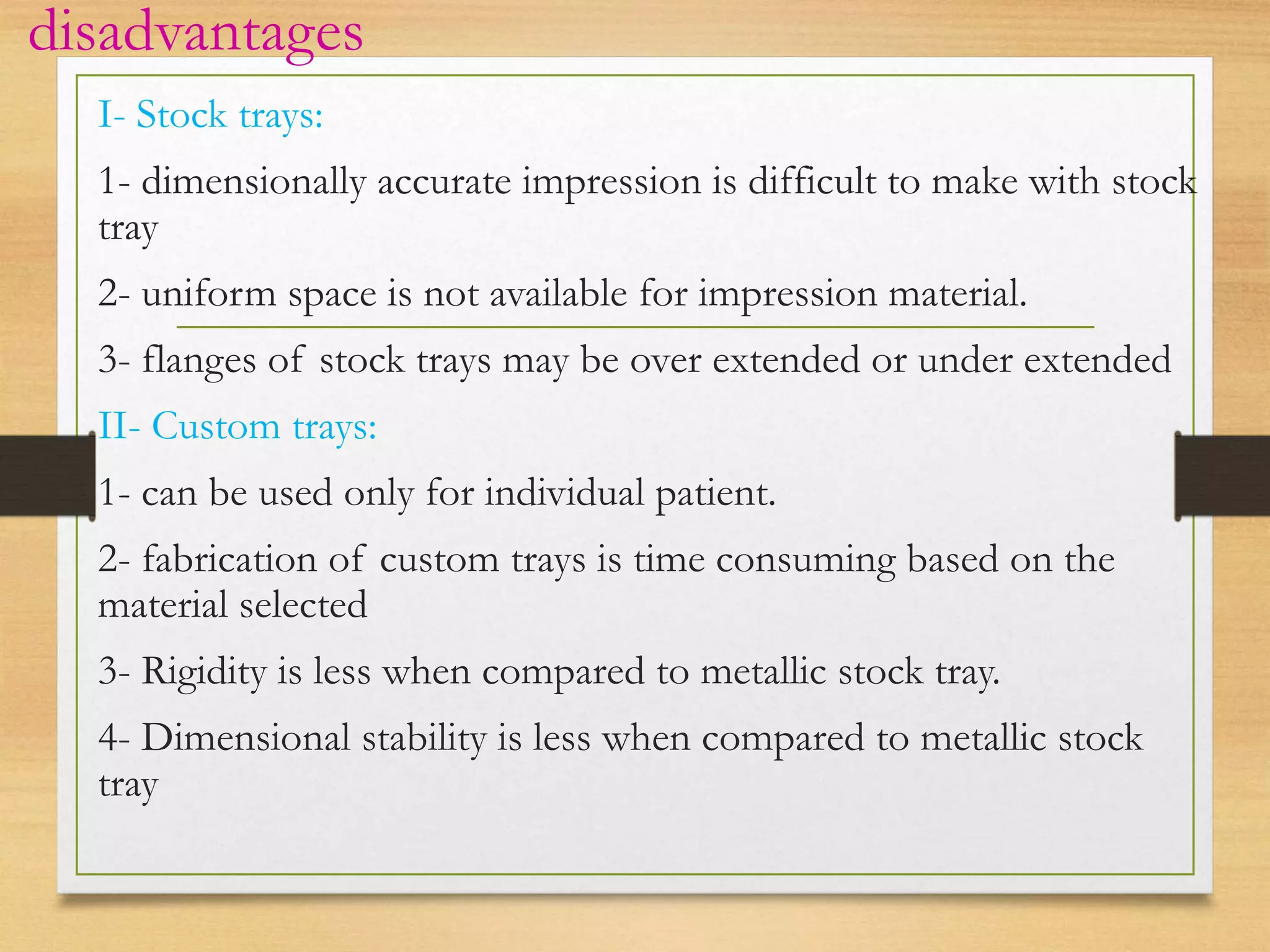 tray definition and classification | PPTX