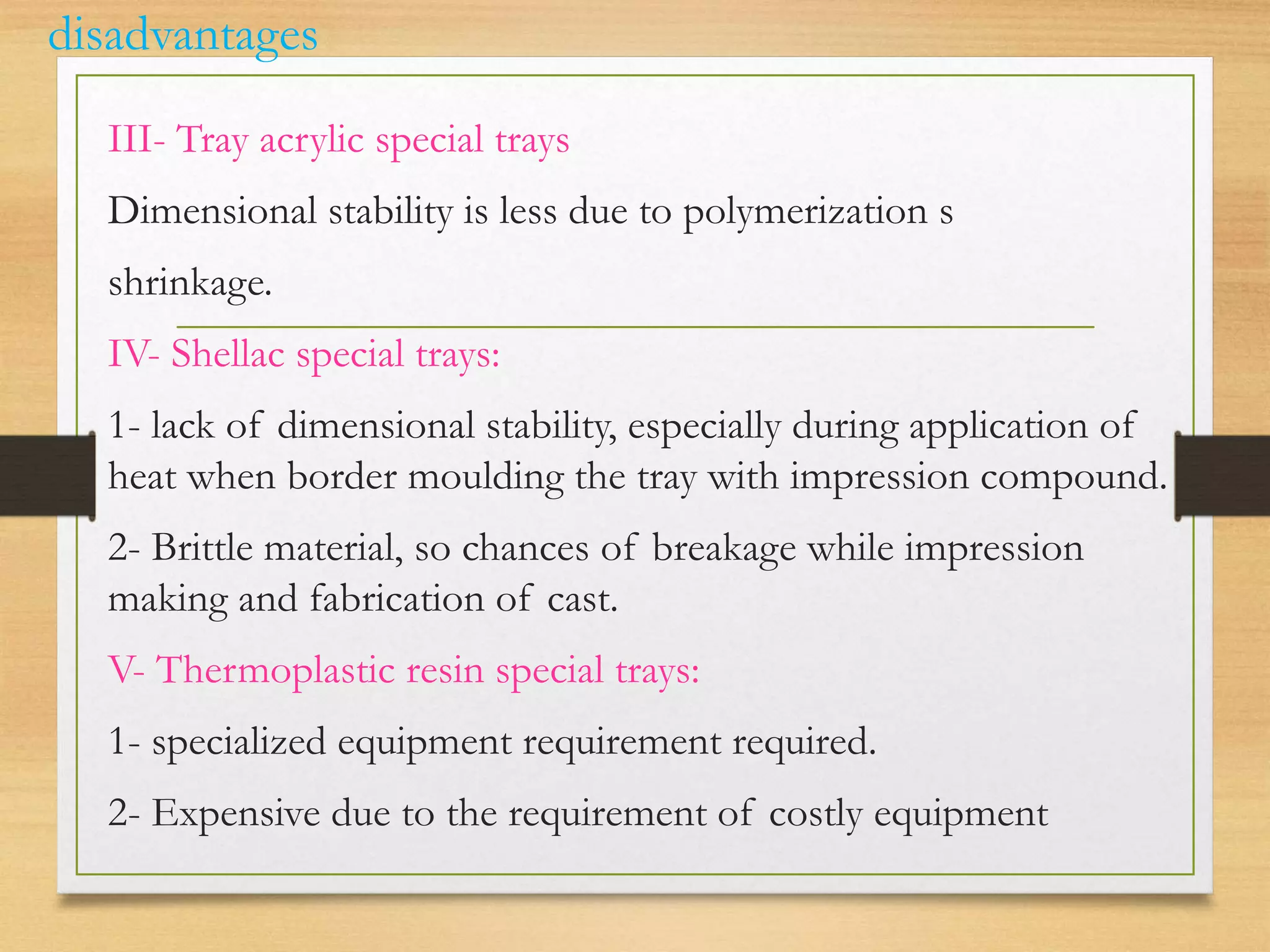 tray definition and classification | PPTX