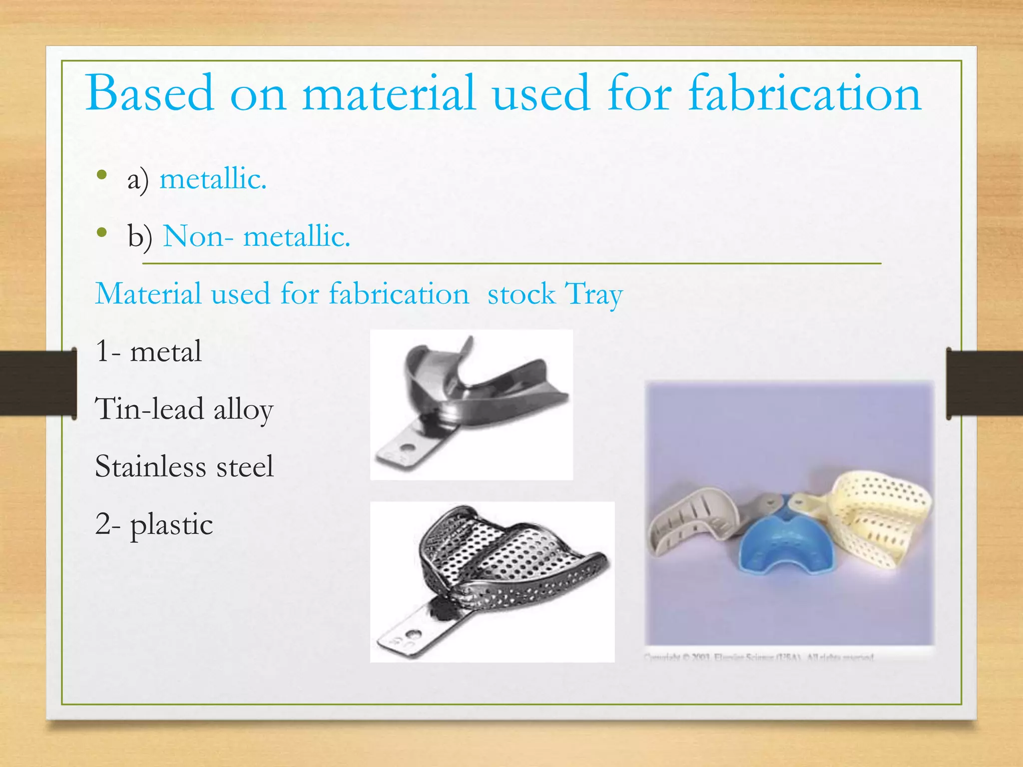 tray definition and classification | PPTX
