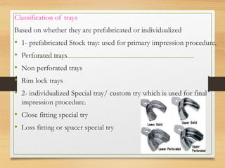 tray definition and classification | PPTX
