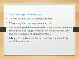 tray definition and classification | PPTX