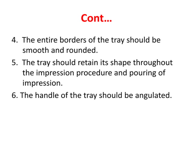 Stock trays | PPTX | Oral care | Personal Care