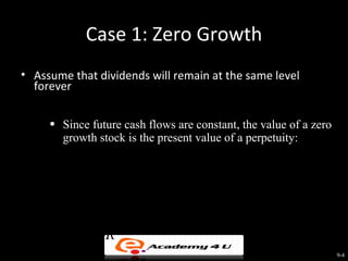 Stock valuation | PPT | Stocks and Bonds | Personal Investing